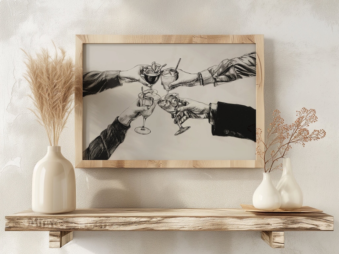 Cheers to Life Print Cheers Sign Bar Cart Wall Decor Cheers Printable ...
