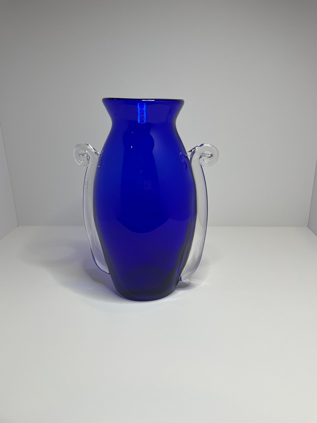 RARE Vintage Blenko Handmade Millennium Cobalt Blue Art Glass Vase, 957 of 2000 Made. - Etsy