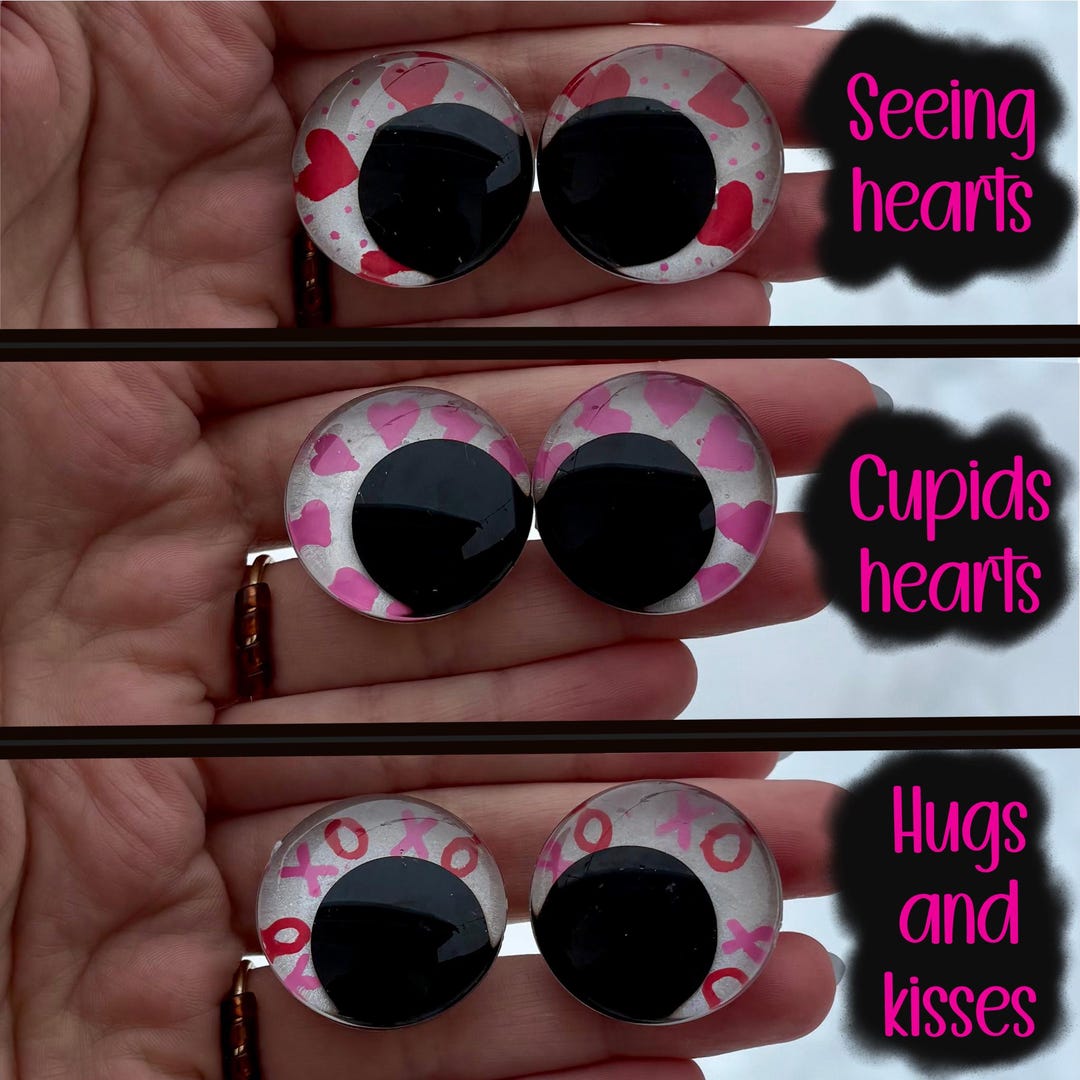 Valentine’s Themed Safety Eyes - Etsy