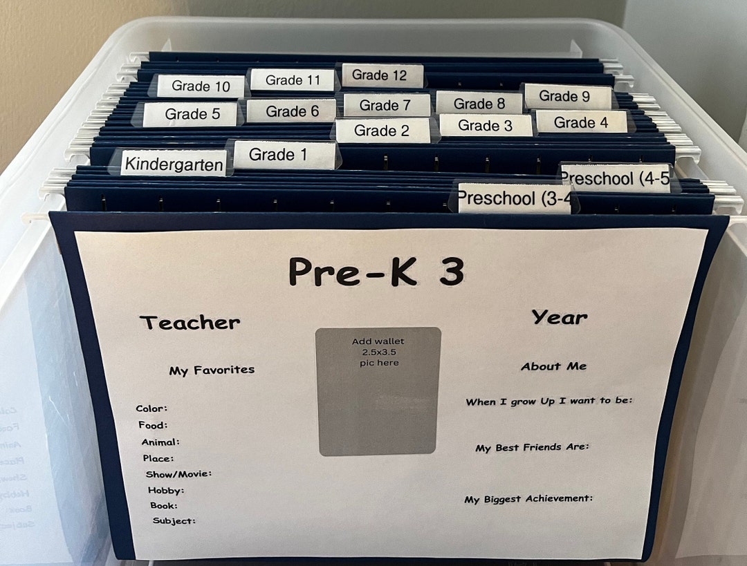 Memory Box File Cover Page-file Labels- DIY Printable - Digital File ...