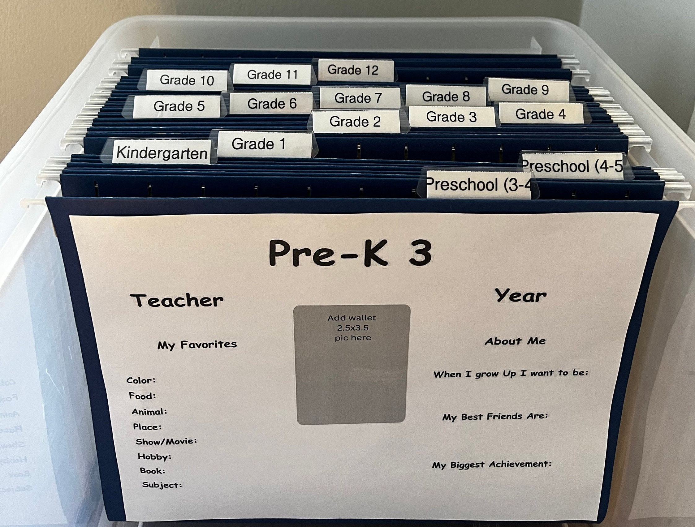 Memory Box File Cover Page-file Labels- DIY Printable - Digital File ...