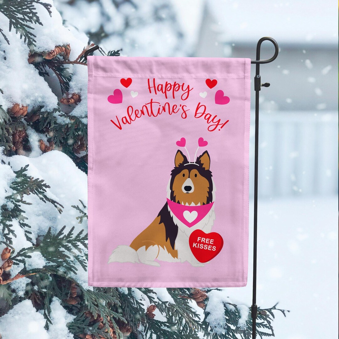 Shetland Sheepdog Valentine Garden Flag: Sheltie Dog Lover Gift - Etsy