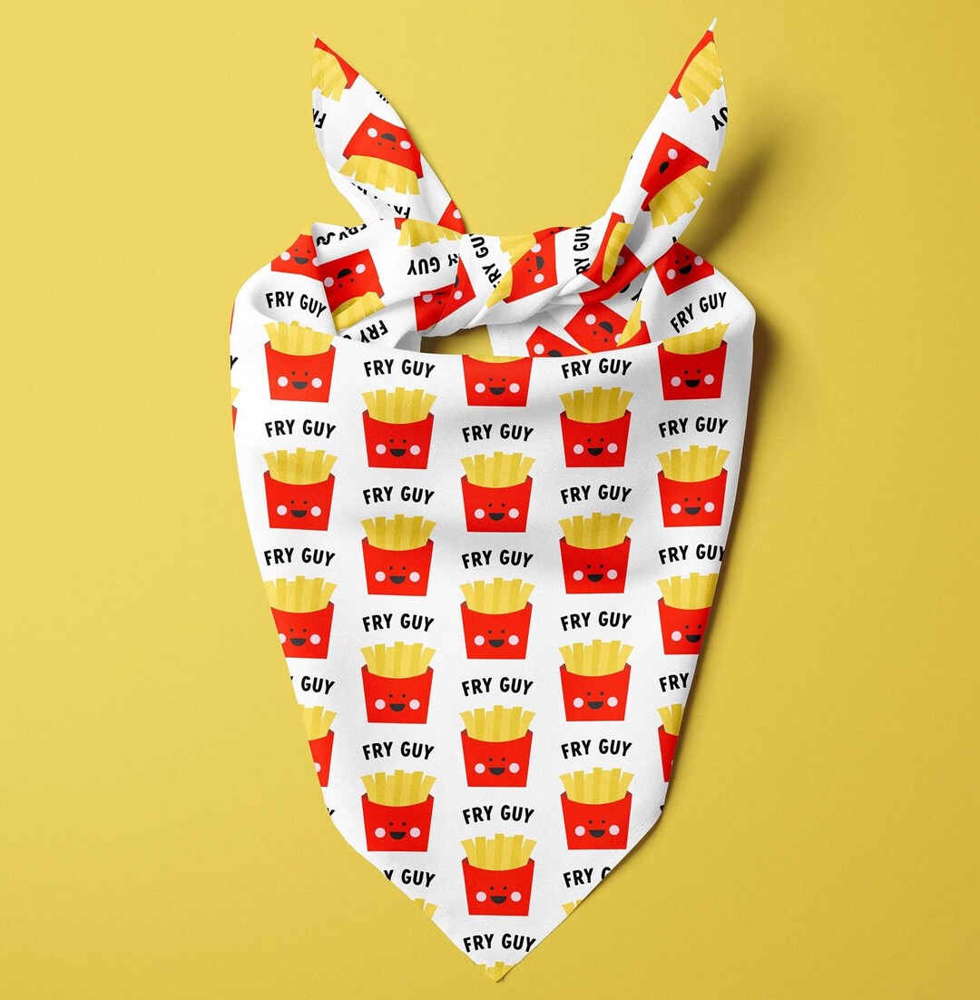 Fry Guy French Fry Bandana - Pet Bandana - Cat Bandana - Fast Food ...