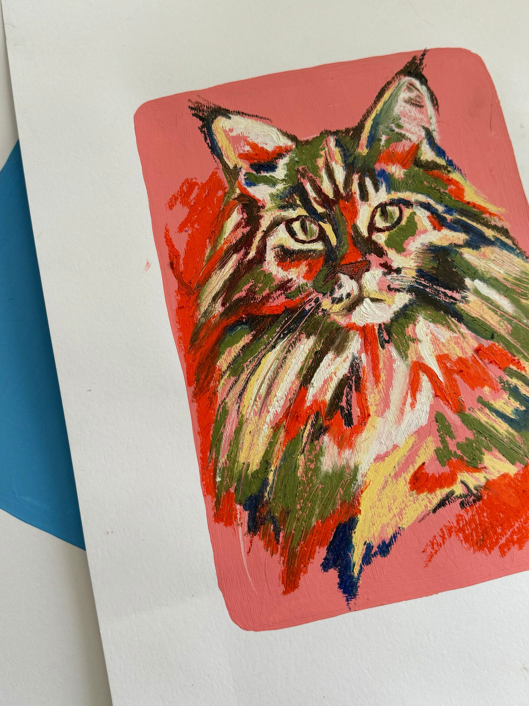 Hand-drawn Pets Portraits, Oil Pastel Pet Paintings, Gift for Cat/dog ...