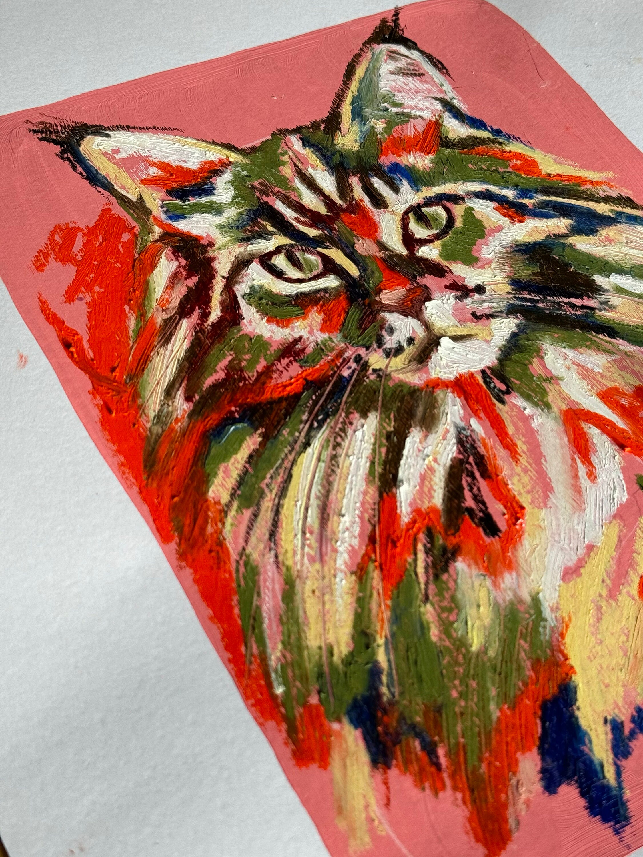 Hand-drawn Pets Portraits, Oil Pastel Pet Paintings, Gift for Cat/dog ...