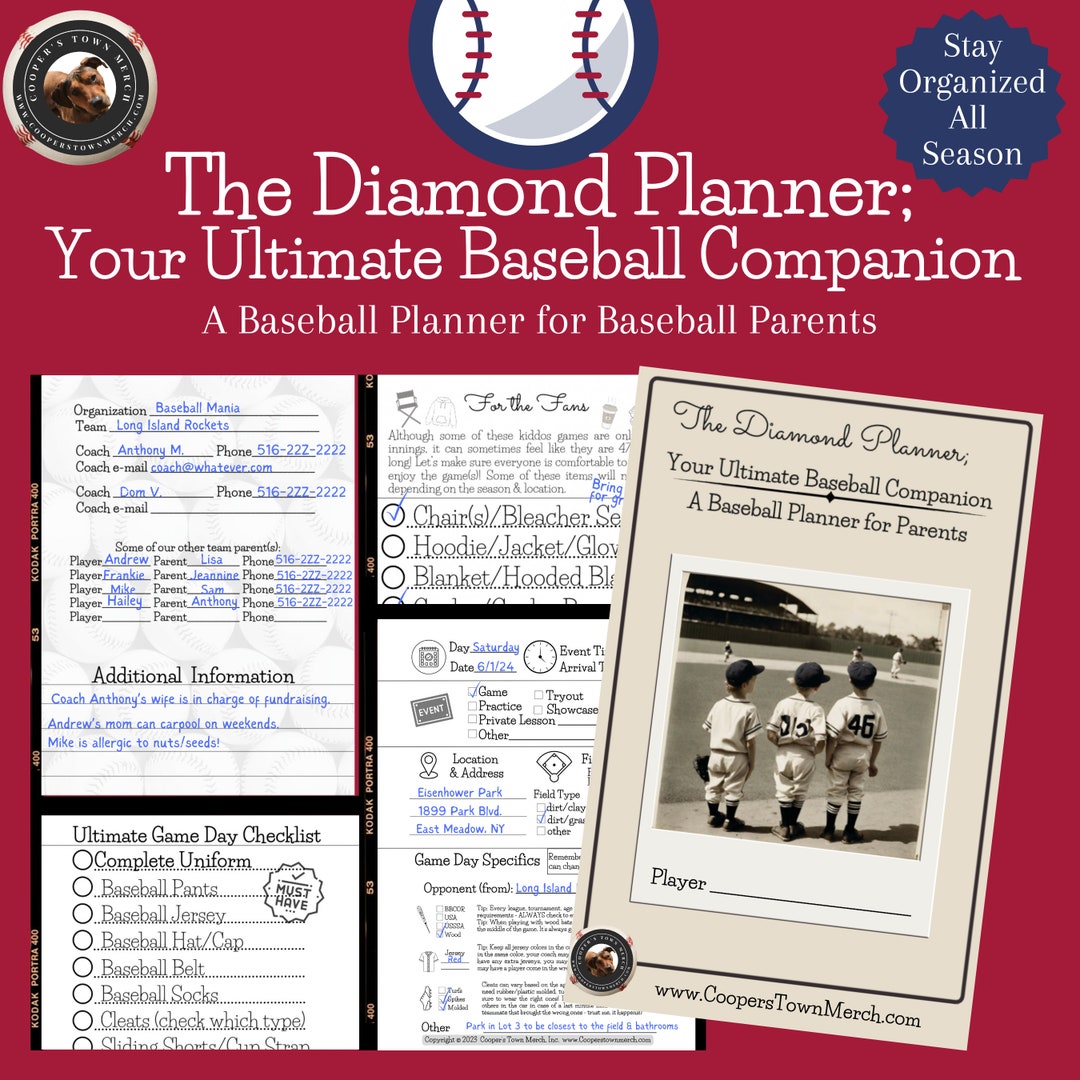 The Diamond Planner Your Ultimate Baseball Companion Baseball Planner ...