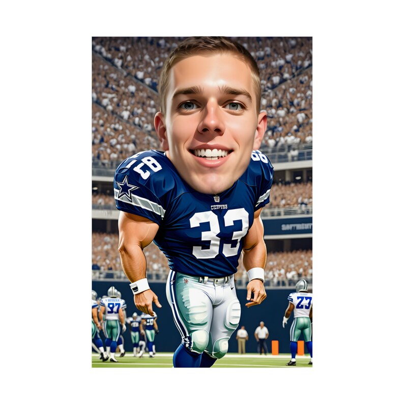 Dallas Cowboys Personalized Poster, Custom NFL Print, Football Fan Gift ...