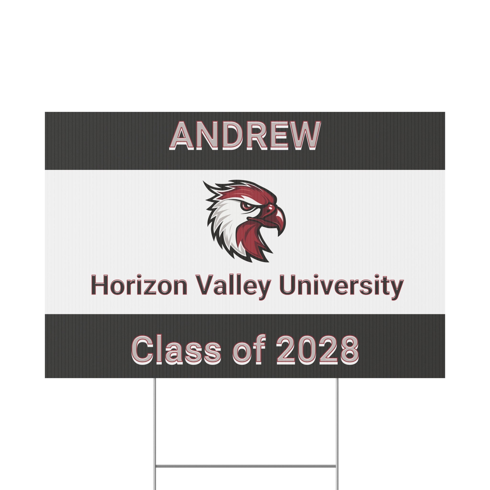 Customizable College Yard Sign Personalize With Name, School, Year ...
