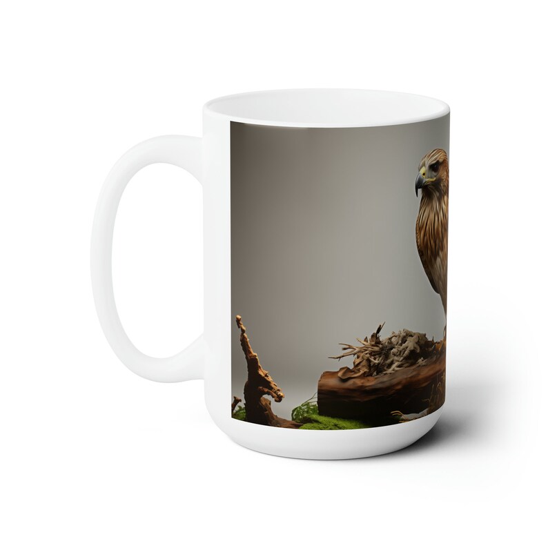 Red Tailed Hawk Bird Coffee Mug 15 Oz Bird Watching ** Free Shipping ...