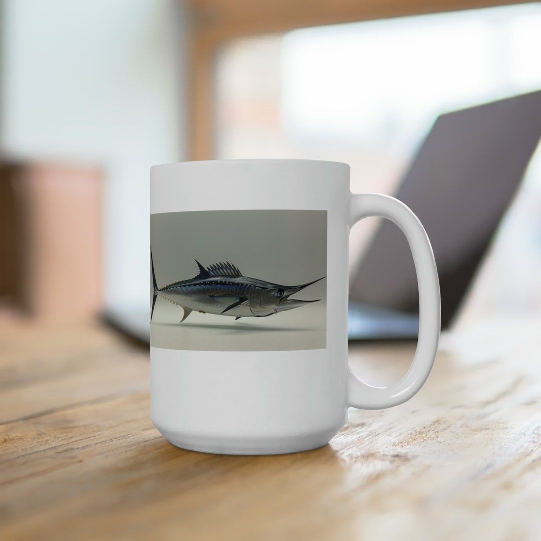 Blue Marlin Coffee Mug 15 Oz Sportsfish Fishing Fisherman** Free ...