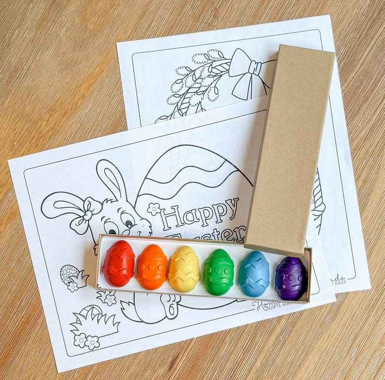 Easter Egg Crayons, Easter Basket Stuffer, Easter Party Favors, Kids ...