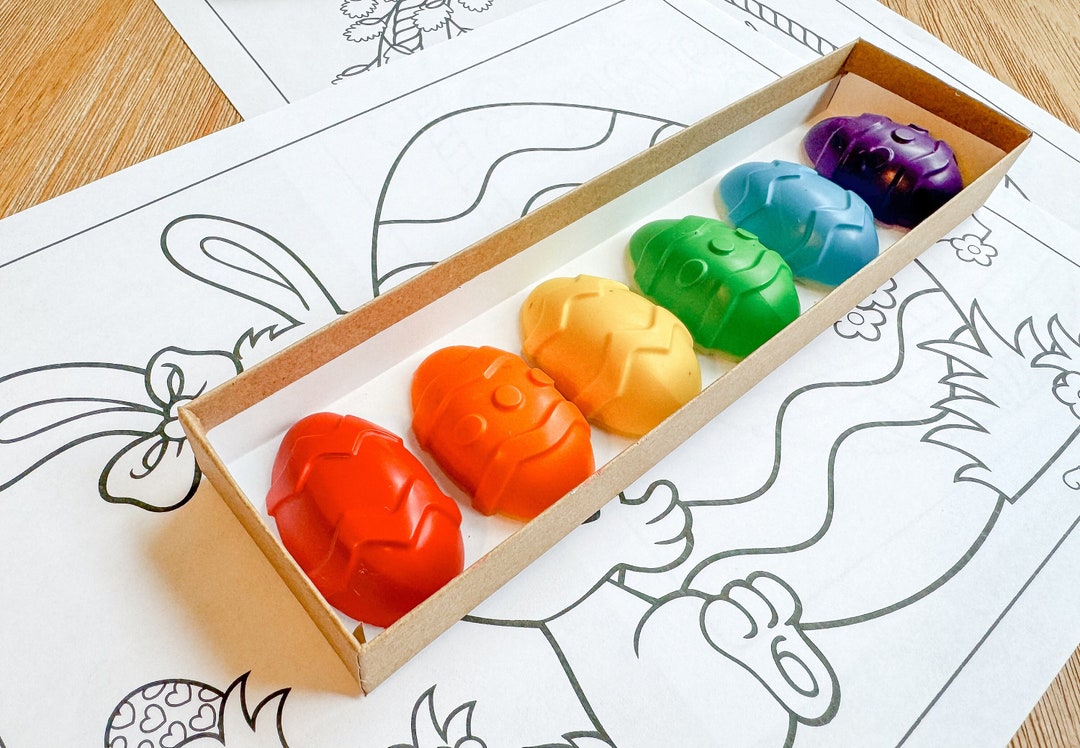 Easter Egg Crayons, Easter Basket Stuffer, Easter Party Favors, Kids ...