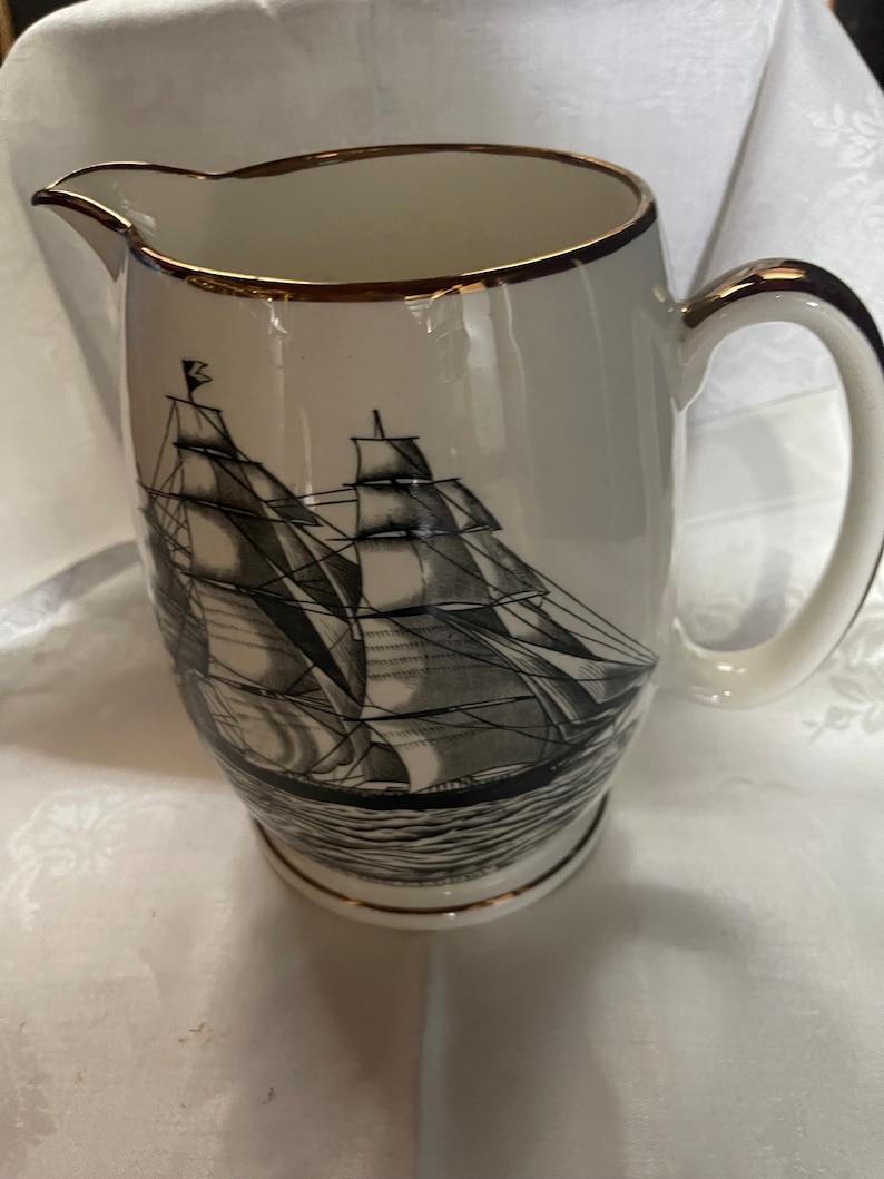 Vintage Pottery Copeland Spode Made in England Pitcher or Jug Black ...