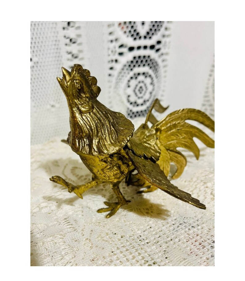 Mid 20th Century Silverplated Bronze Fighting Roosters Figurines -a ...