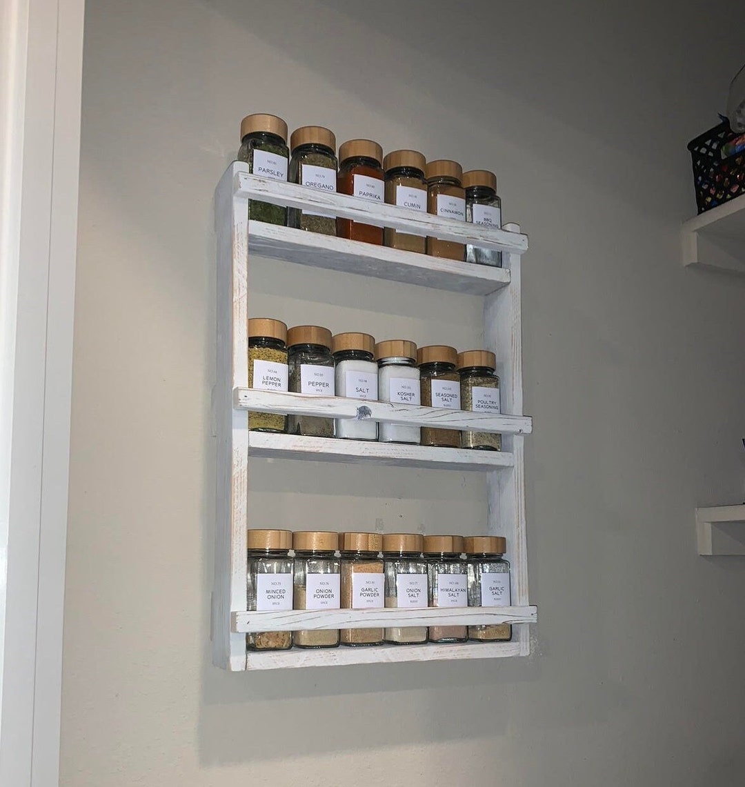 Vintage Spice Rack - Wall Mounted - Etsy