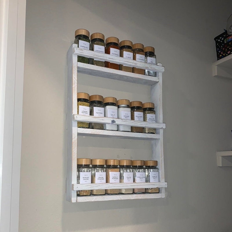 White Spice Rack - Etsy