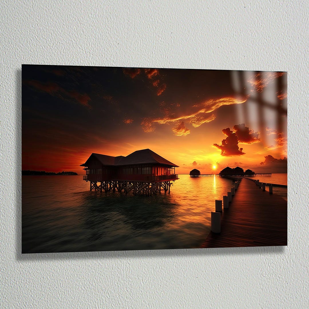 Pier Wall Art, Sea Wall Art, House Wall Art, Pier Decor, Sea Decor ...
