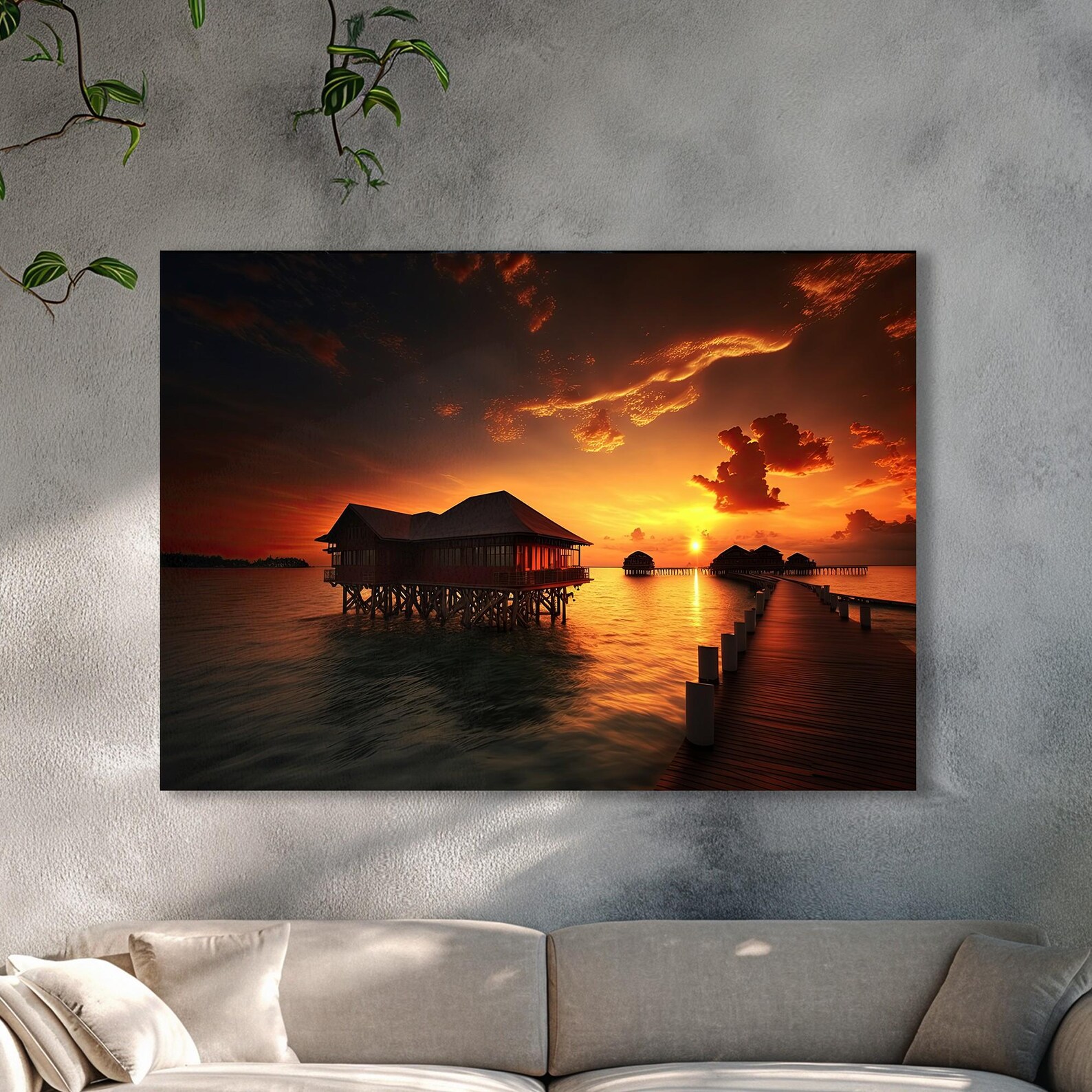 Pier Wall Art, Sea Wall Art, House Wall Art, Pier Decor, Sea Decor ...