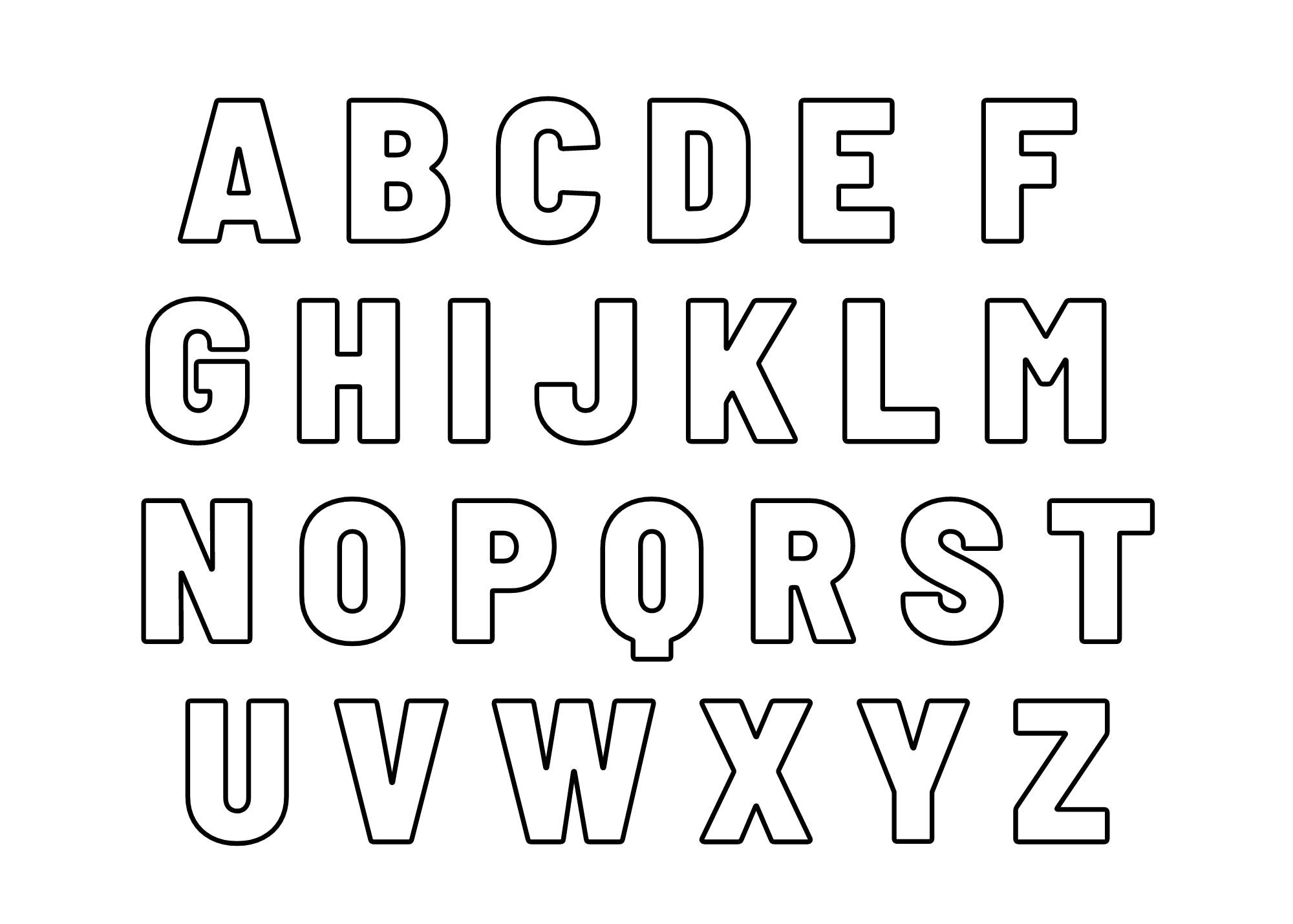 ABC Capital Letters Printable PDF Individual ABC and 27 Letter Alphabet ...