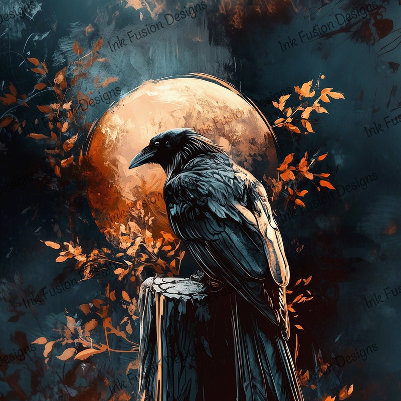 Crow Art Print - Etsy