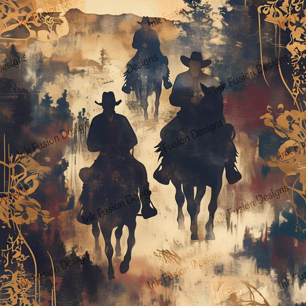 Western Decoupage - Etsy