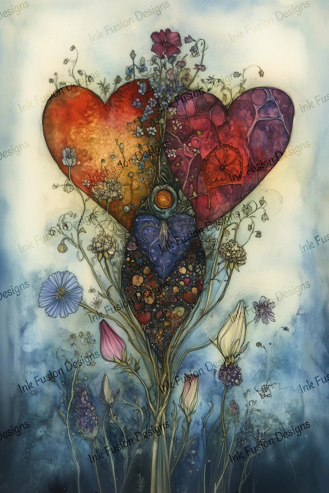 Moonlit Hearts| Decorative Art Paper | Short Eye-catching Description ...