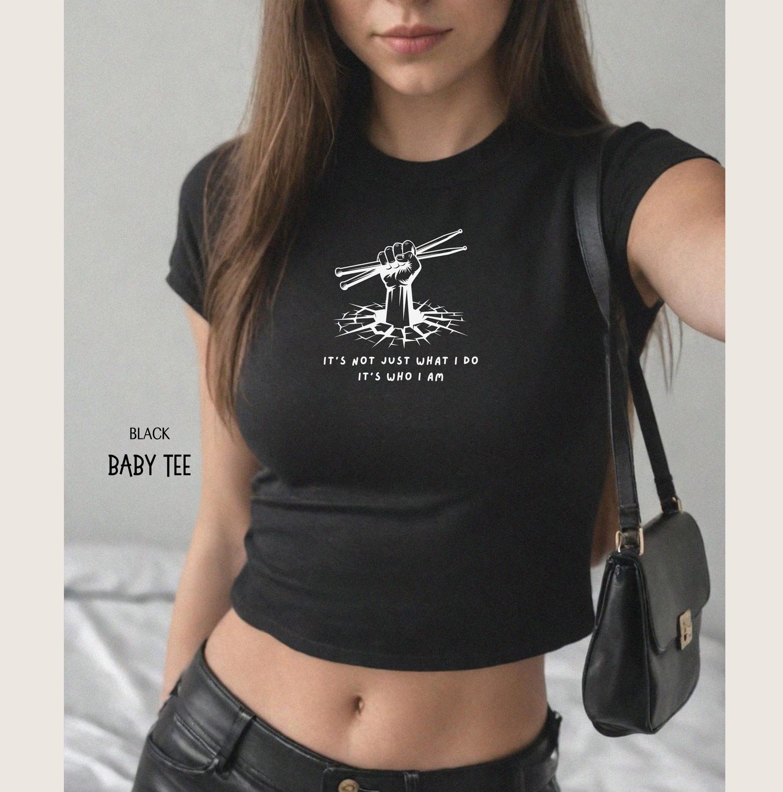 It's Not Just What I Do It's Who I Am | Baby Tee | Drummer Gift ...
