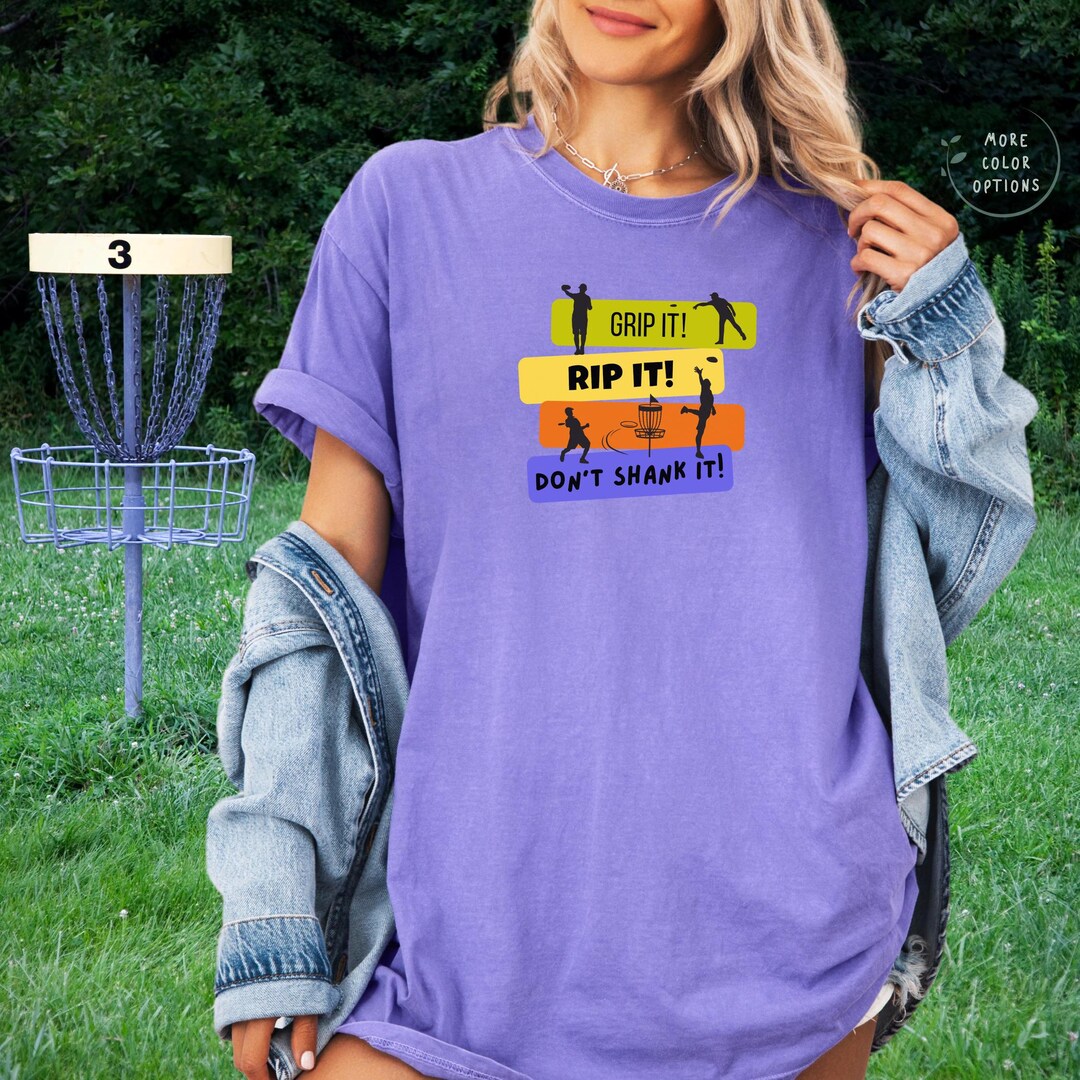 Disc Golf Shirt | Grip It Rip It Don't Shank It Shirt | Disc Golfing ...