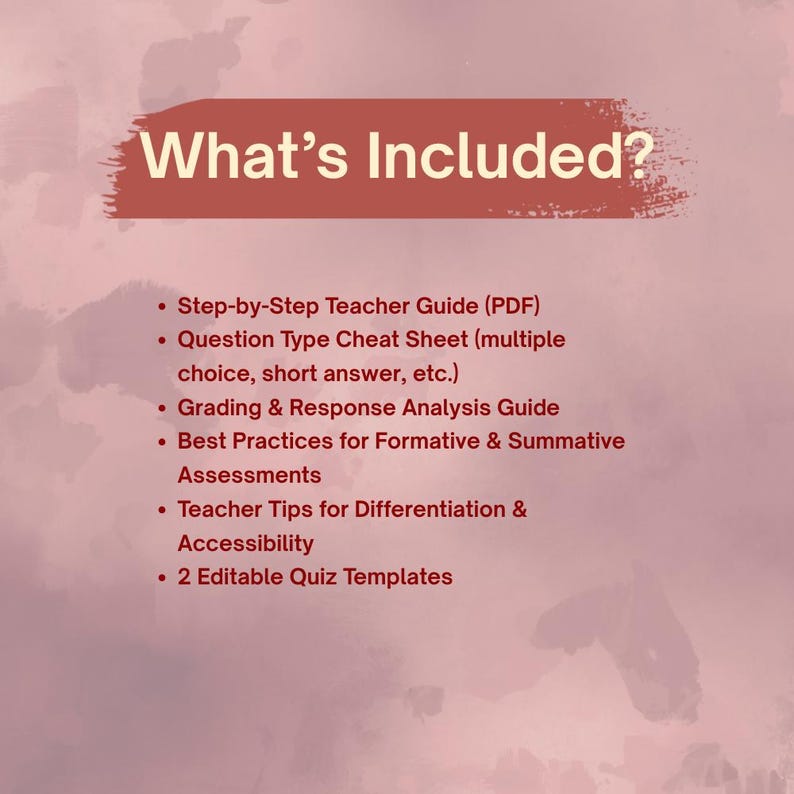 Digital Quiz Template for Google Forms | Customizable Assessment for ...