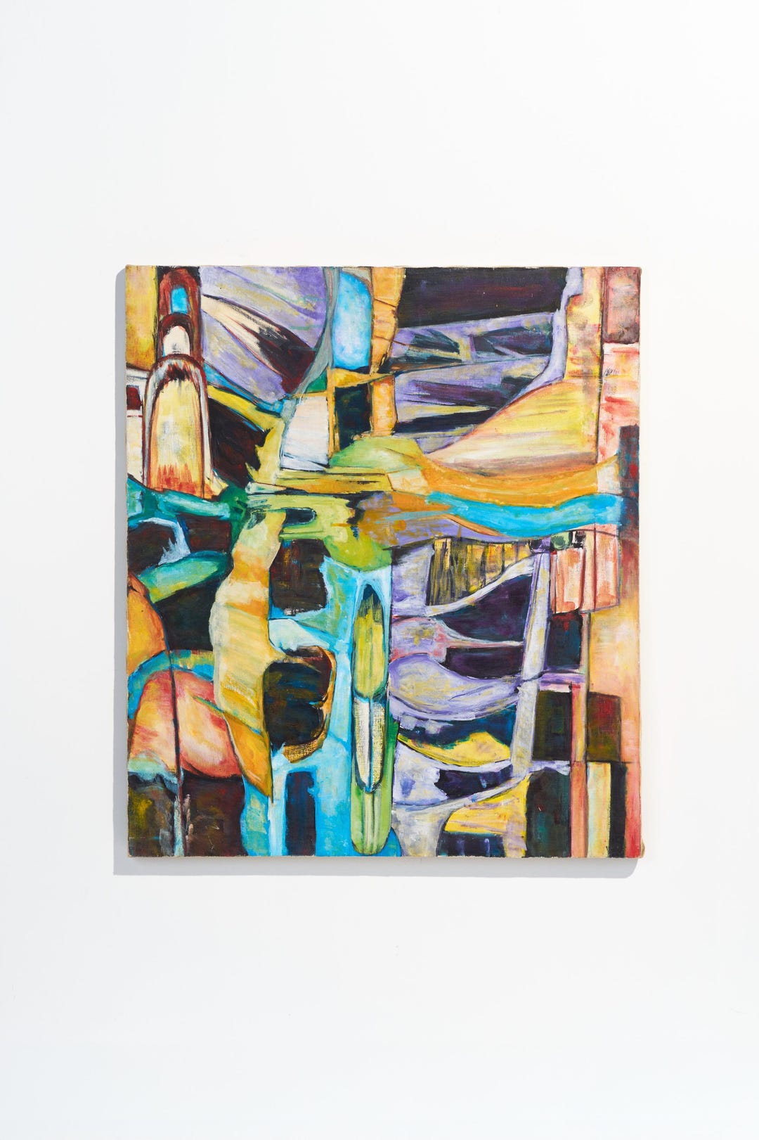 Vintage Abstract Expressionist Mid-century Painting by Bruce Walters ...