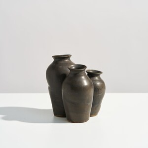 Vintage Stoneware Studio Pottery Trio Vase // Handmade With Artist Mark ...