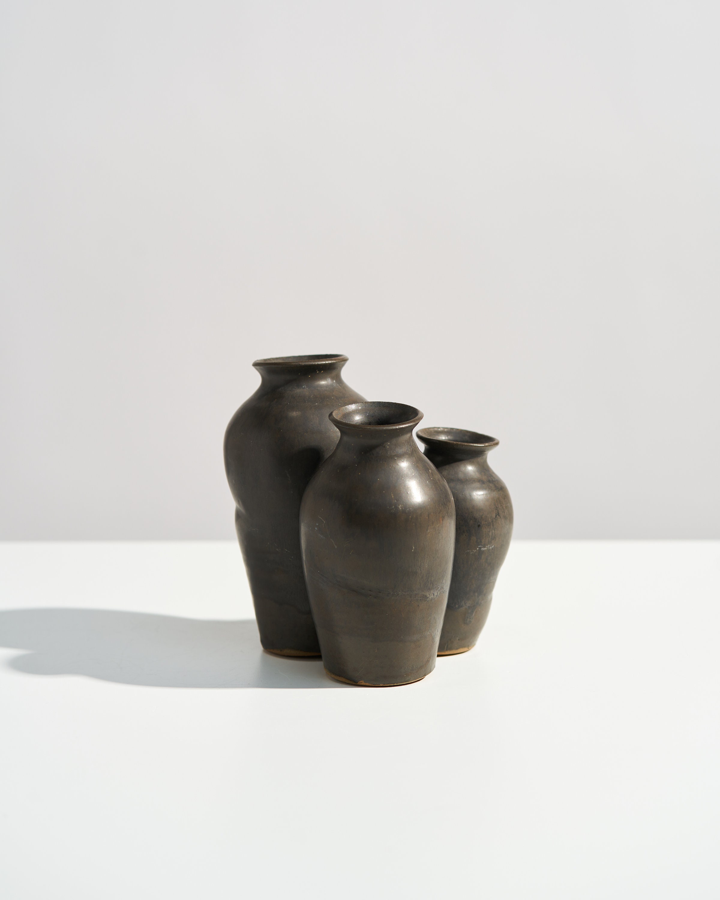 Vintage Stoneware Studio Pottery Trio Vase // Handmade With Artist Mark ...