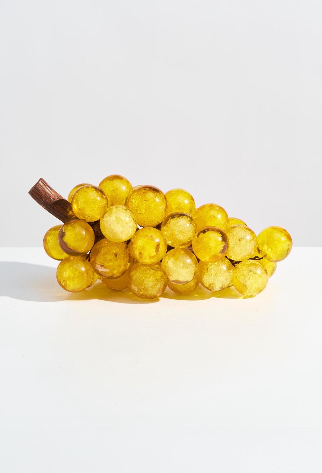 LARGE Vintage Yellow Lucite Bunch of Grapes // Retro 1970s MCM Grape ...