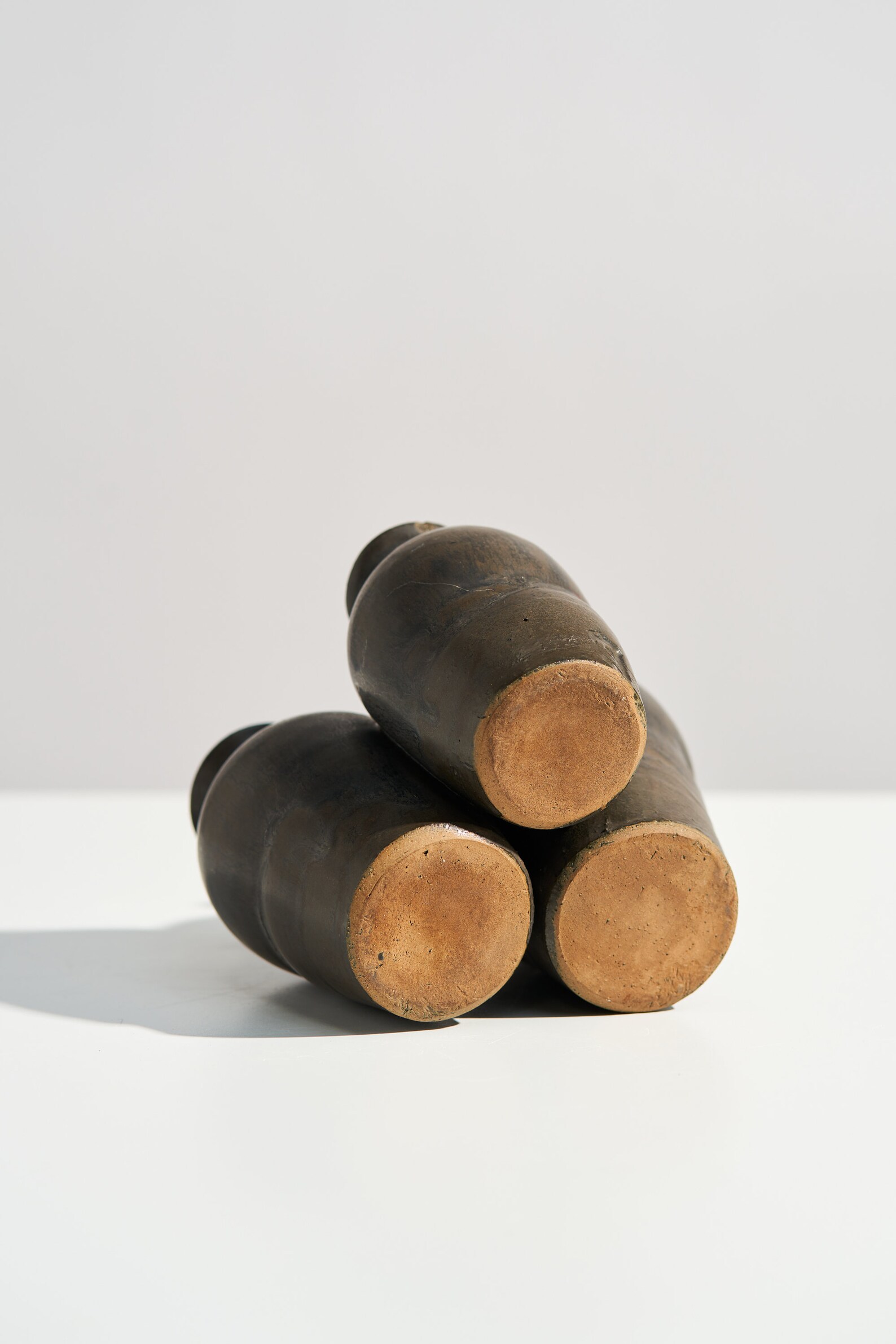 Vintage Stoneware Studio Pottery Trio Vase // Handmade With Artist Mark ...