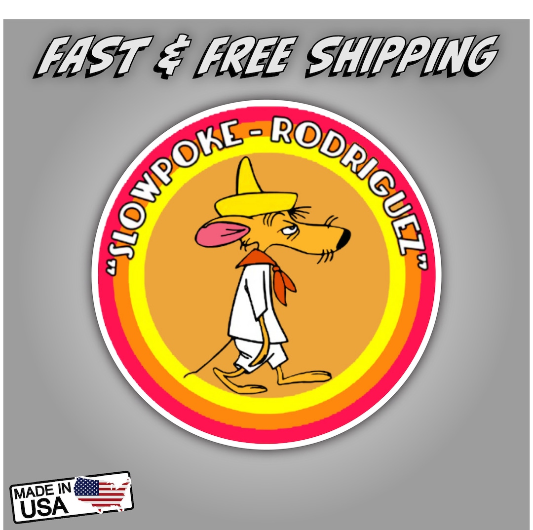 Slowpoke Rodriguez CIRCLE Sticker / Looney Tunes Speedy Vinyl Decal ...