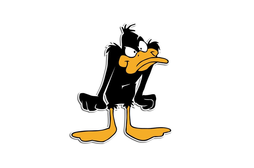 Daffy Duck Angry Sticker / Looney Tunes Daffy Duck Vinyl Decal | 10 ...