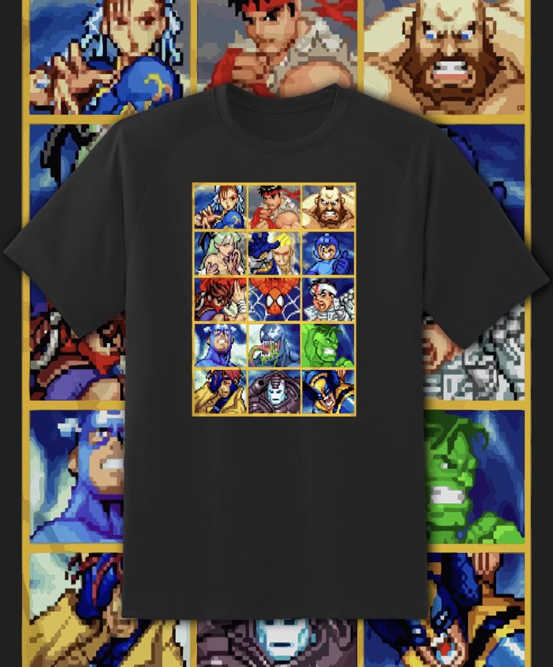 MVC Character Select Retro Video Game Logo Shirt Youth Sizes adult 6XL ...