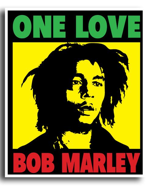 Bob Marley One Love Vinyl Decal / Sticker 10 Sizes Free Shipping - Etsy
