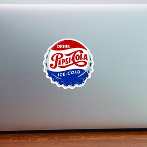 Pepsi Bottle Cap Retro Main Logo Vinyl Decal / Sticker 10 Sizes!! Free ...