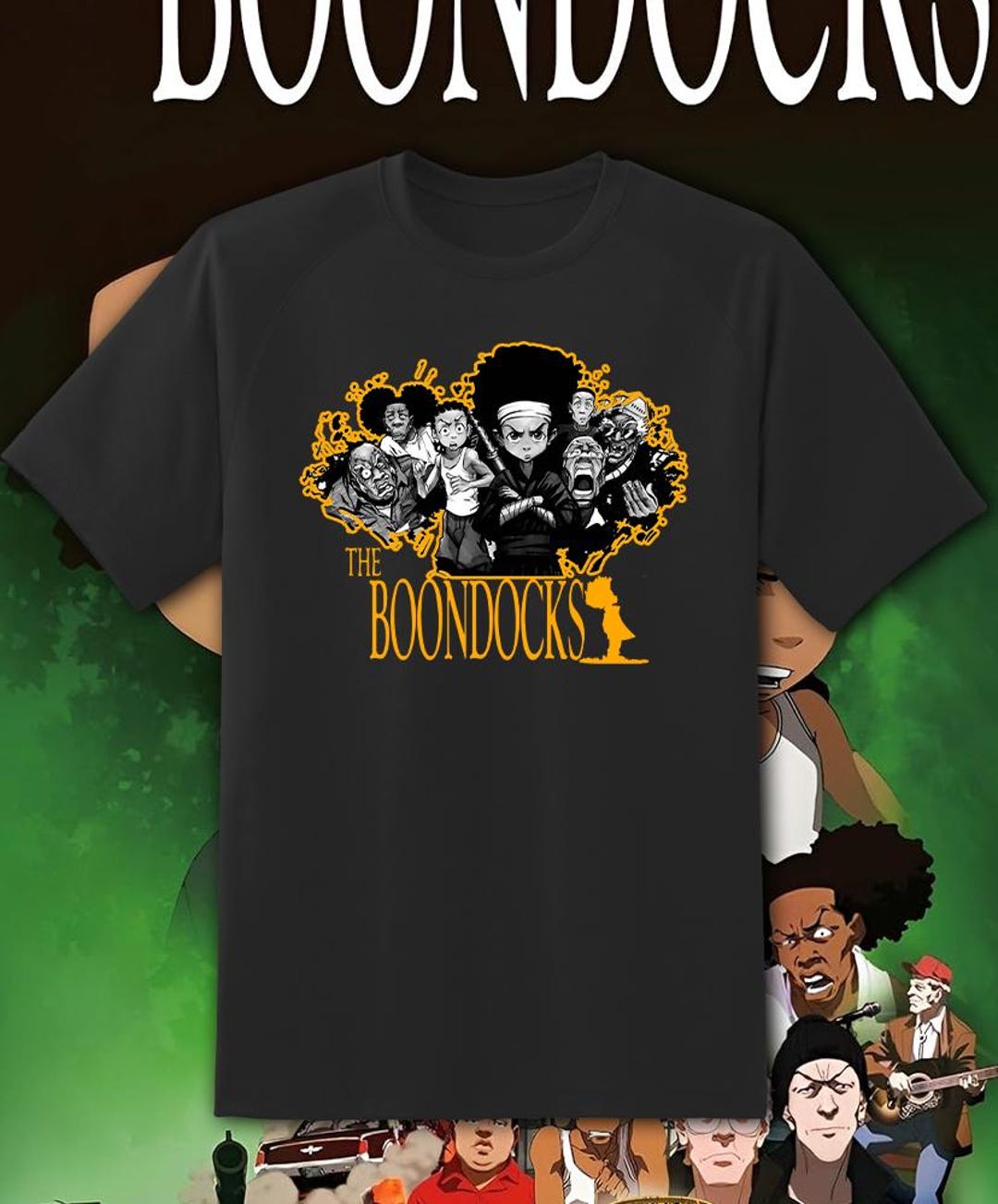 The Boondocks Cartoon Shirt Youth Sizes -adult 6XL Tracking!! - Etsy