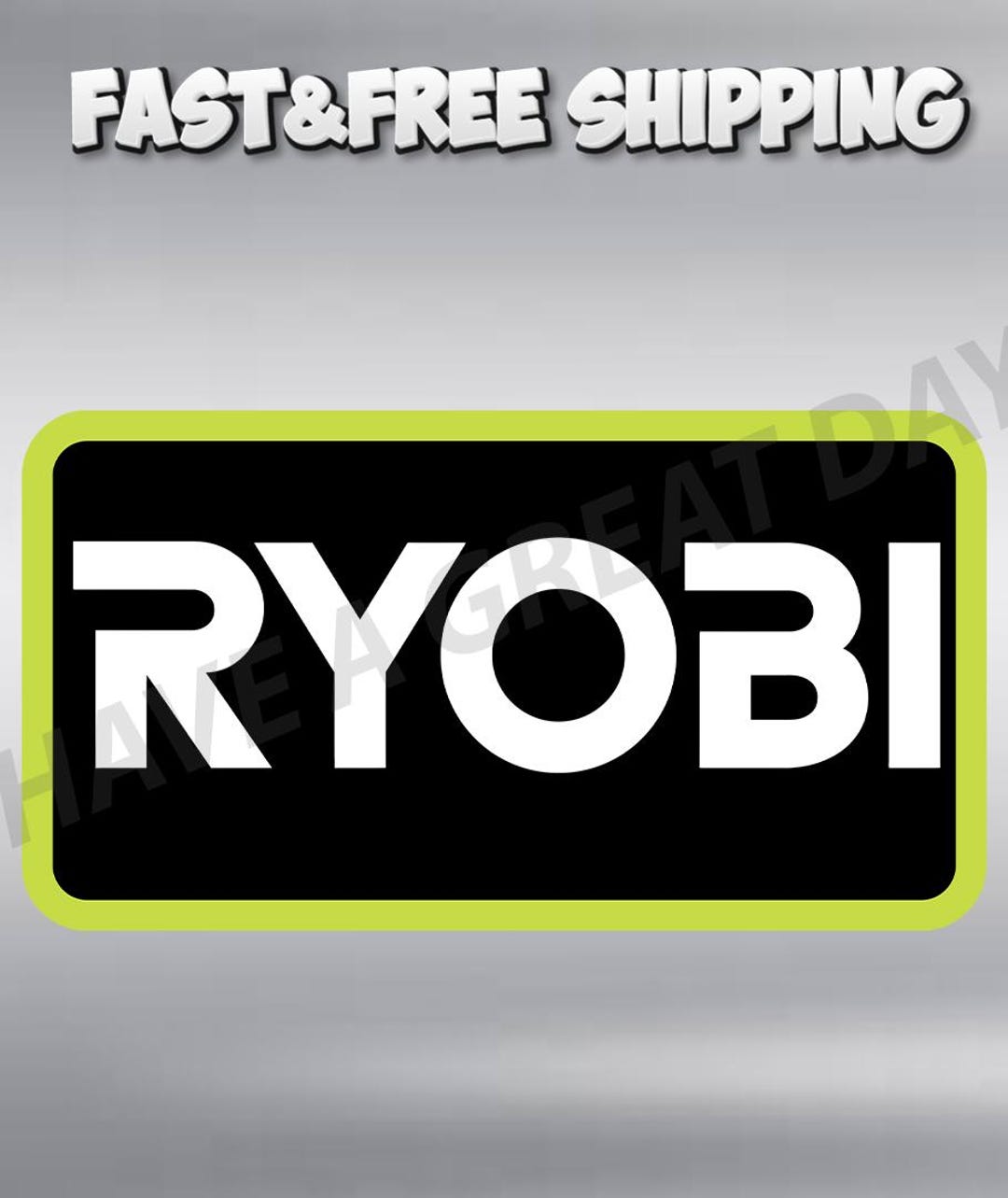 Ryobi Tools Square Sticker Logo Vinyl Decal / Sticker 10 Sizes!! Free ...