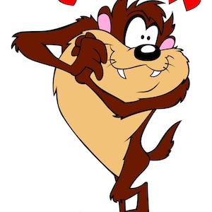 Taz Devil Love Vinyl Decal / Sticker 10 Sizes!! Free Shipping! - Etsy