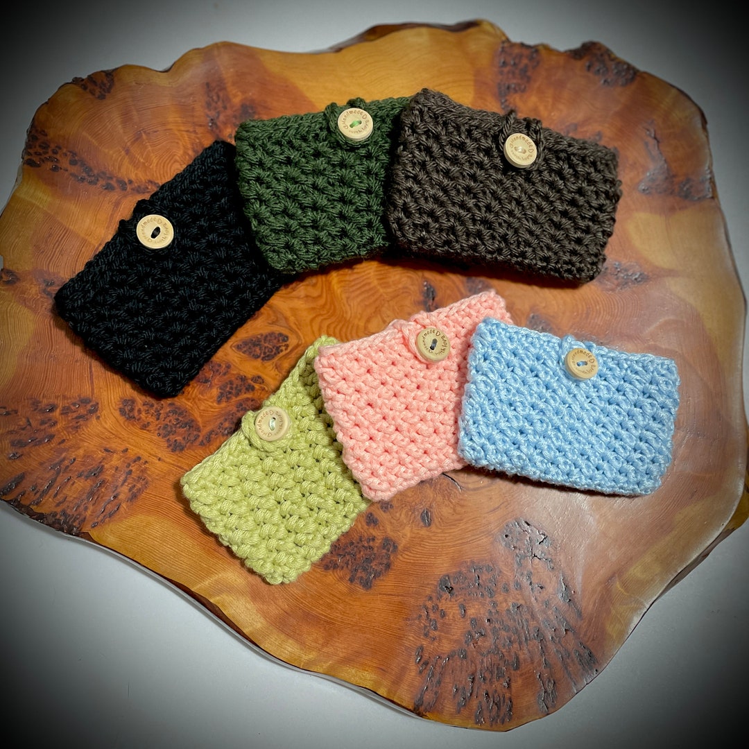 Crochet Card Wallet // Mini Crochet Wallet, Card Holder, Easy Card ...