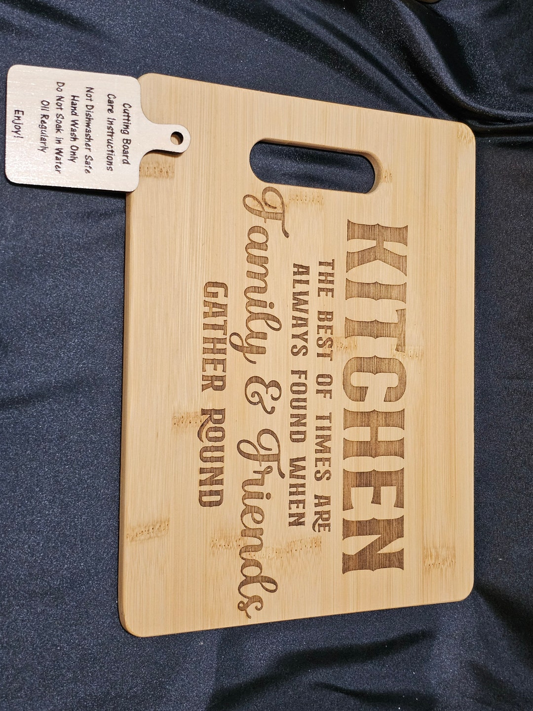 Solid Wood Cutting Board, Kitchen Essential, Butcher Block, Food Prep ...