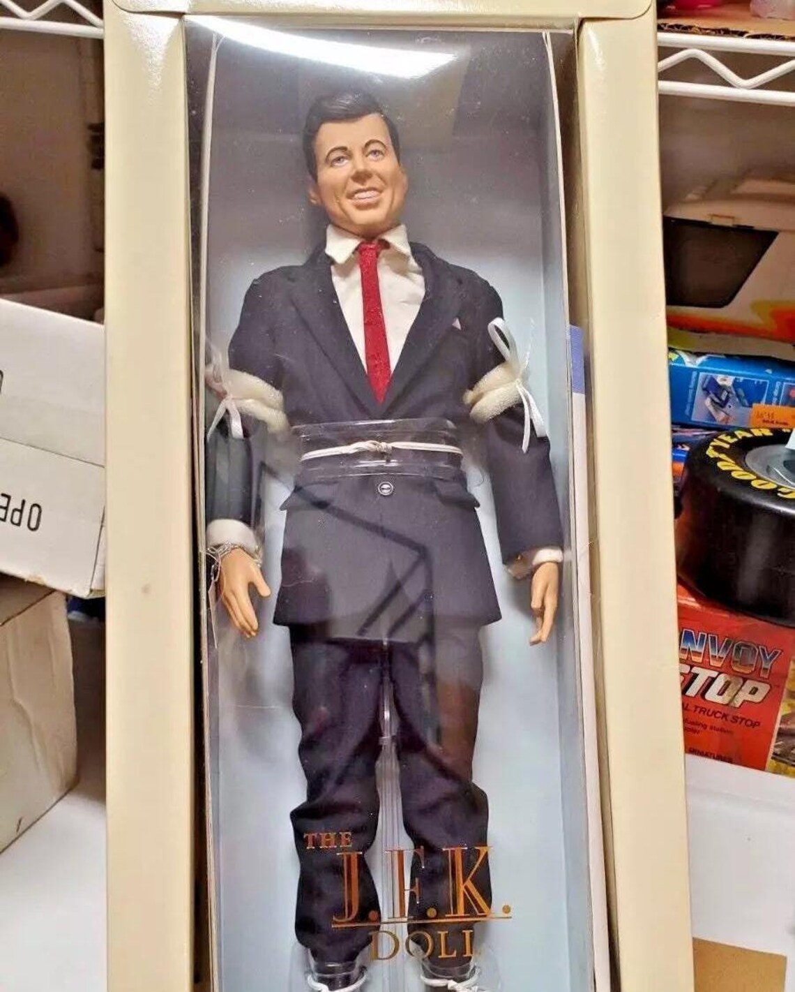 5 Bucks to SHIP Franklin Mint Doll 16" John F Kennedy JFK Doll NRFB ...