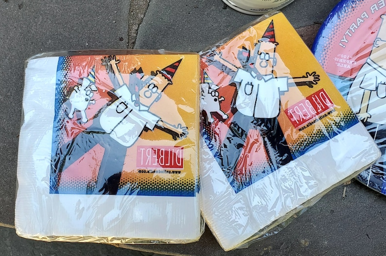 Dilbert Happy Birthday Party 24 Cups 24 Plates 32 Napkins NEW Still in ...