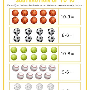ADDITION and SUBTRACTION WORKSHEETS Preschool Math Worksheet ...