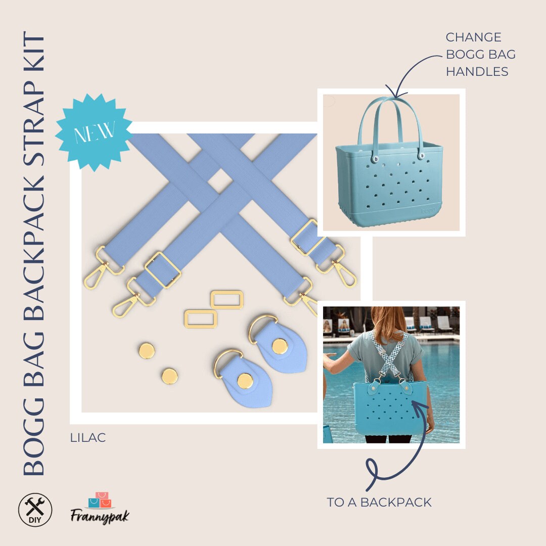Universal Light Blue Strap Kit for All Bogg Bags or Any Waterproof Tote ...