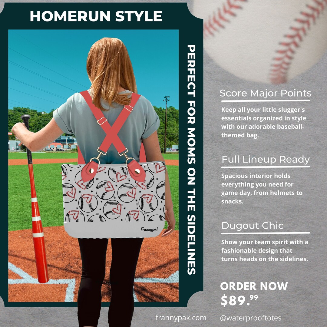 Frannypak: Score Big With Our Katie Baseball Mom Bags! - Etsy