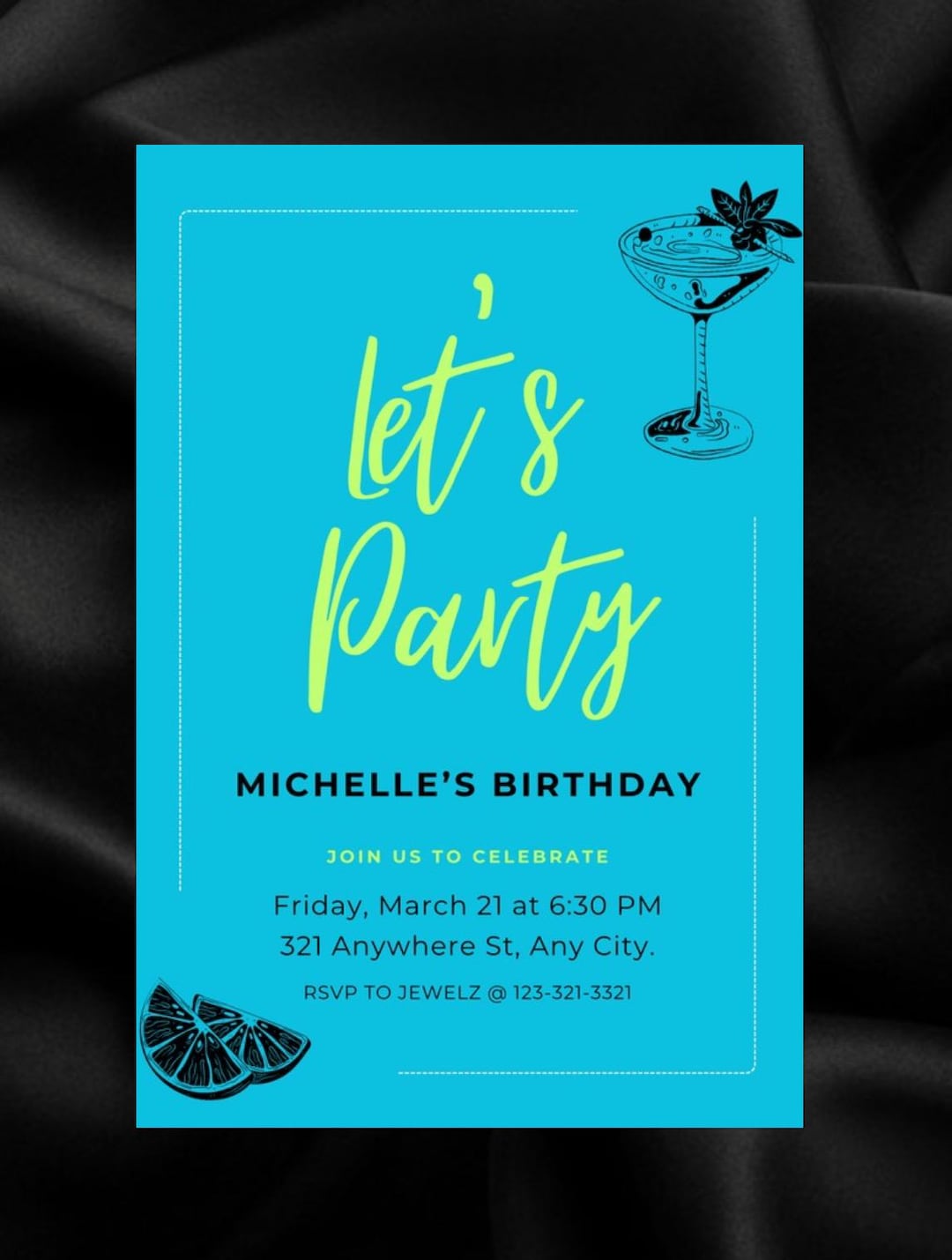 Editable Canva Party Invitation - Etsy